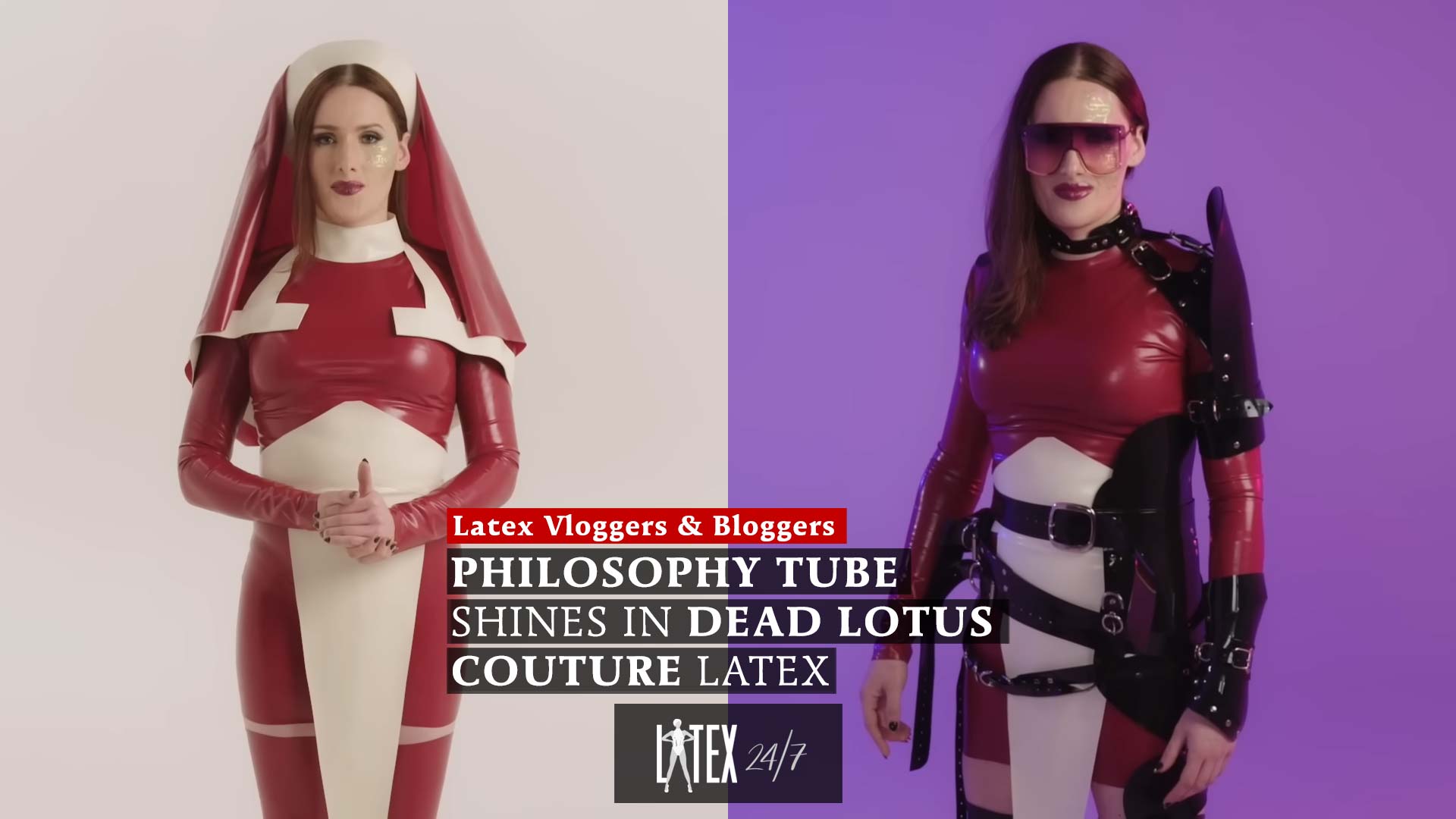 Philosophy Tube Shines in Dead Lotus Couture Latex - Latex24/7